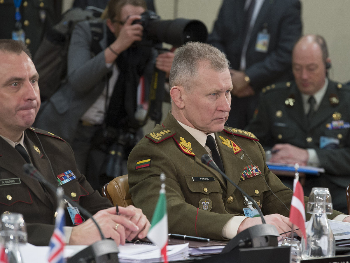 Chief of Defence of Lithuania Lieutenant General A. Pocius took part in ...