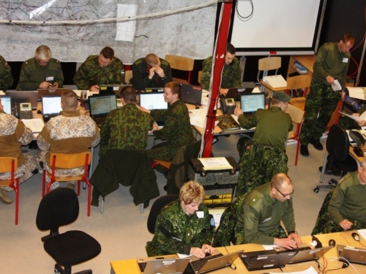 Lithuanian military personnel take part in an international exercise in ...