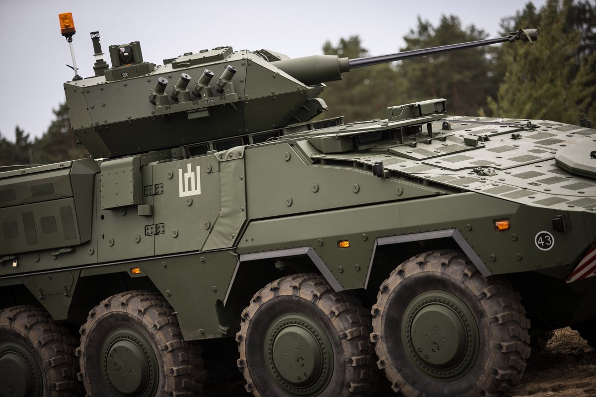 Vilkas infantry Fighting Vehicles neutralised targets at Pabradė ...