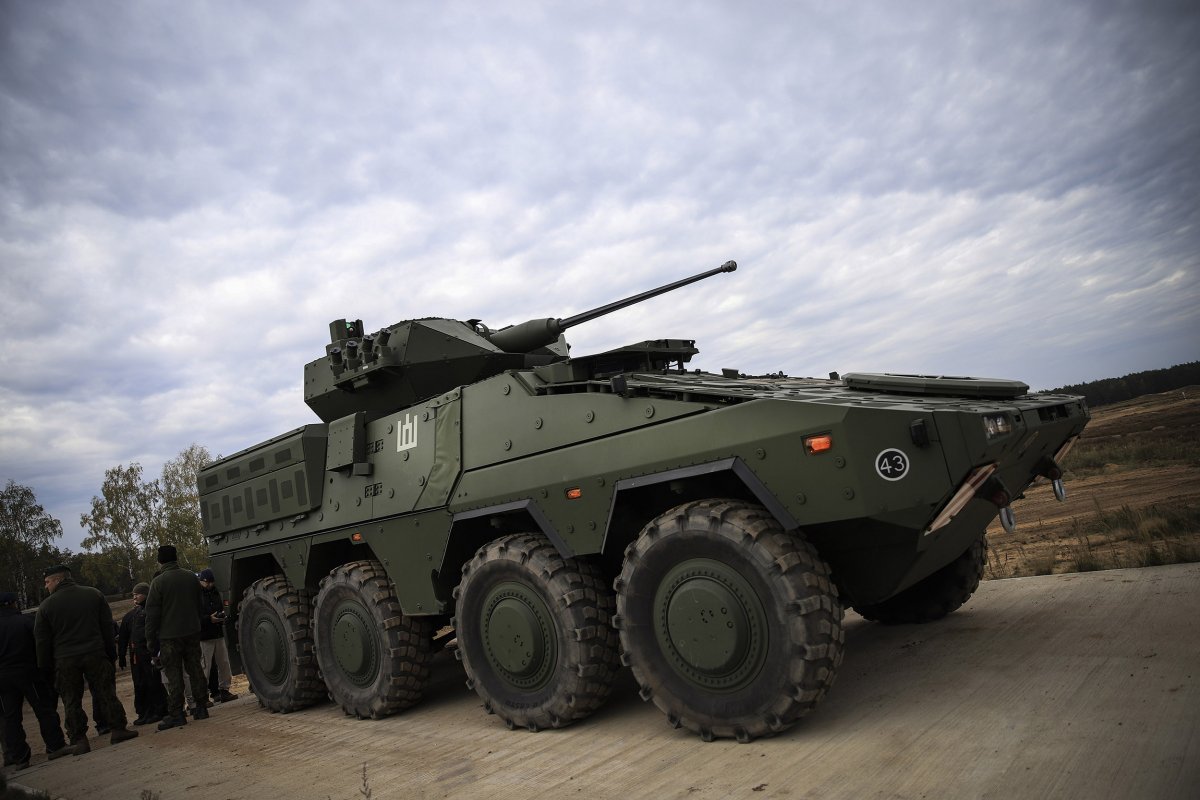 Vilkas infantry Fighting Vehicles neutralised targets at Pabradė ...