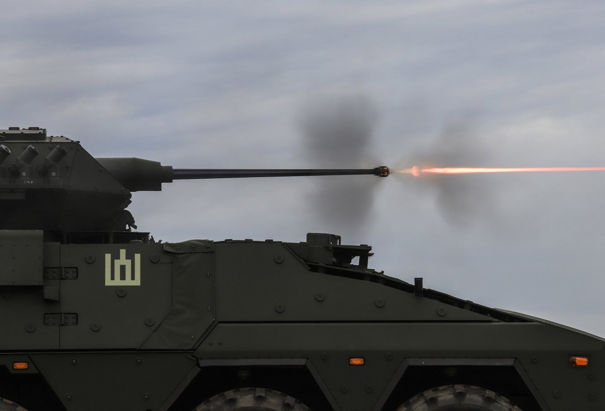 Vilkas infantry Fighting Vehicles neutralised targets at Pabradė ...