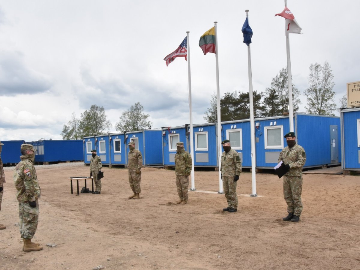Gratitude expressed to outgoing U.S. rotation | Lithuanian army